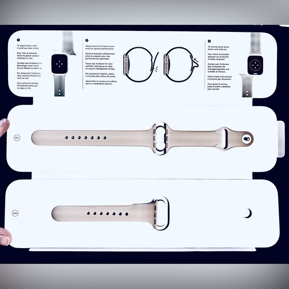Apple | Wearables | Iwatch Band In Starlight Color Both Sizes Sm Ml ...
